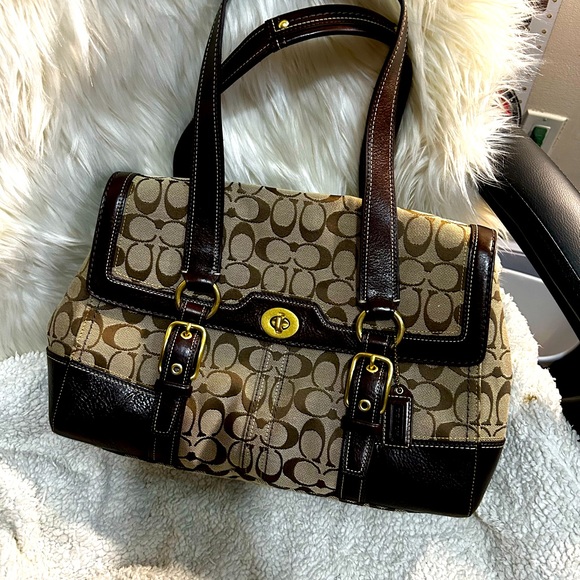 Coach | Bags | Rare Vintage Coach Hampton Signature Tote Handbag | Poshmark